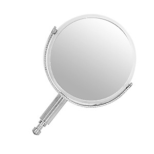 Microscope Reflecting Mirror, Biological Microscope Reflector 360 Degree Rotation Replacement for Light Observation (Plastic Bracket)