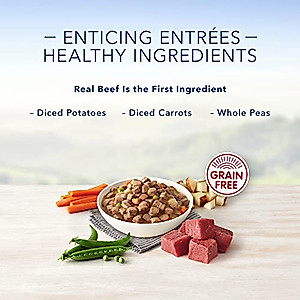 Blue Buffalo Delights Natural Adult Small Breed Wet Dog Food Cup, Prime Rib Flavor in Hearty Gravy 3.5-oz (Pack of 12)