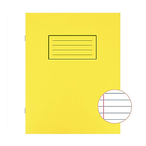SILVINE 9X7 EXER BOOKS FEINT MARGIN YLW