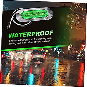 CAXUSD Lights 4pcs Boat Truck Side Truck Indicator Light Signal Abs Green Taillight Truck Turning Light Truck Side Marker Truck Side Light