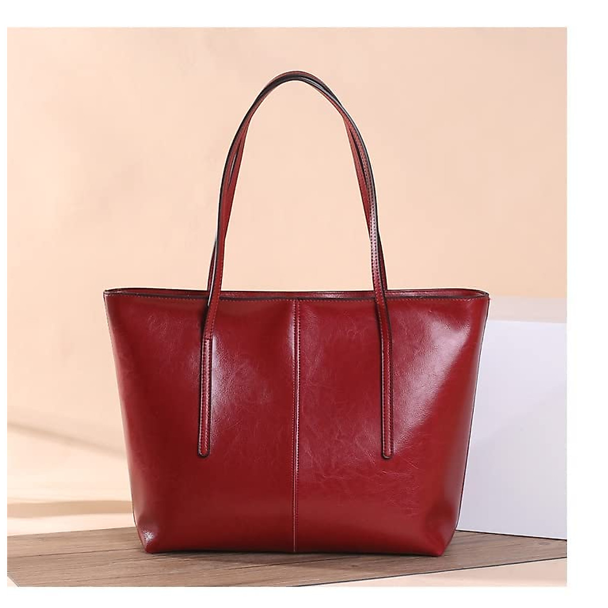 2022 White luxury Women Fashion Handbags Wallet Tote Bag Shoulder Bag Top Handle Satchel Purse Set (31cm*11cm*21cm, White)