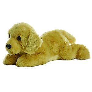 Aurora® Adorable Flopsie™ Goldie™ Stuffed Animal - Playful Ease - Timeless Companions - Brown 12 Inches
