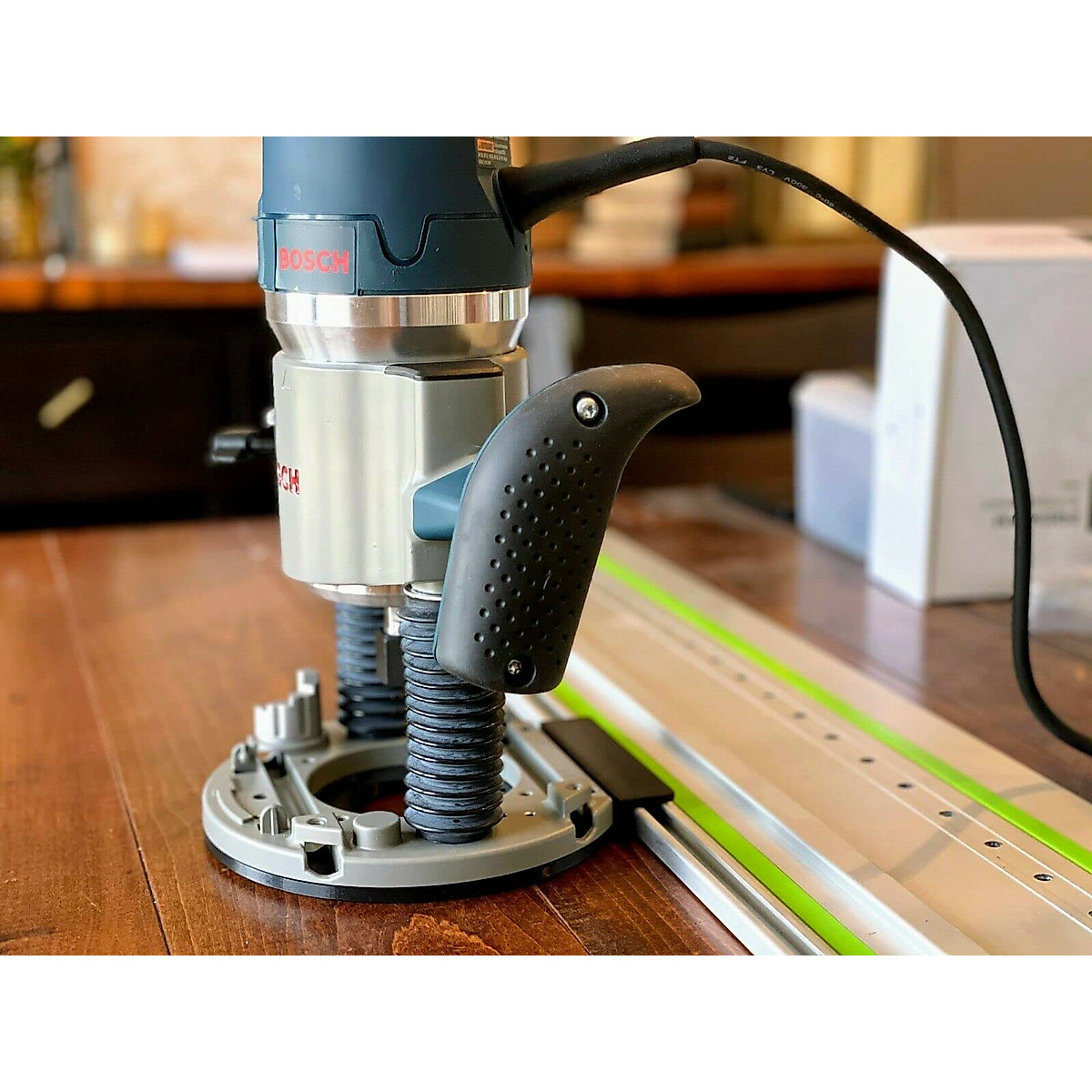 ToolCurve Guide Rail Adapter Compatible with Bosch 1617 Router - Made in USA!