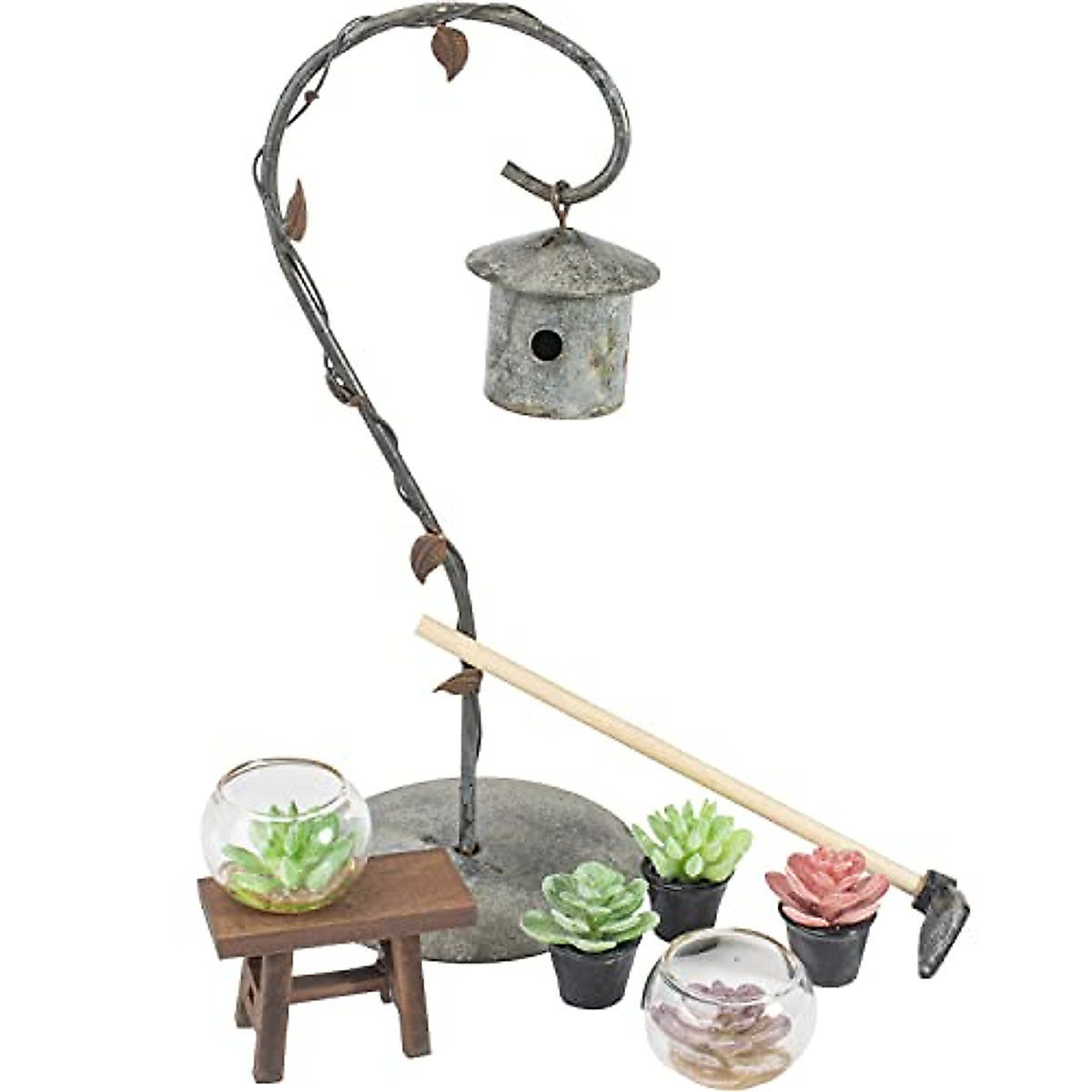 1/12 Scale Miniature Scene Fairy Garden Farm and Plant(Set of 9)