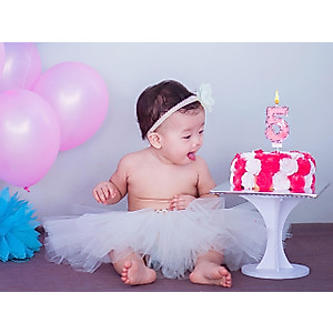 Kinsynko 5 Birthday Candle 5 Years Old Girl Pink Sequins Number 5 Candle with 3D Cute Butterfly for Princess Kids 5th Birthday Butterfly Theme Party Decorations…