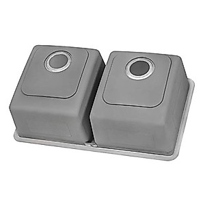 Ruvati 28-inch Undermount Kitchen Sink 50/50 Double Bowl 16 Gauge Stainless Steel - RVM5077