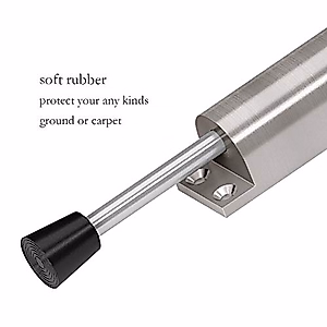 2 Pack Kickdown Door Stop, CertBuy Stainless Steel Easy Step Door Stopper Spring Loaded Telescopic Door Stopper, Adjustable Door Locks Holder Stop/Release by Foot