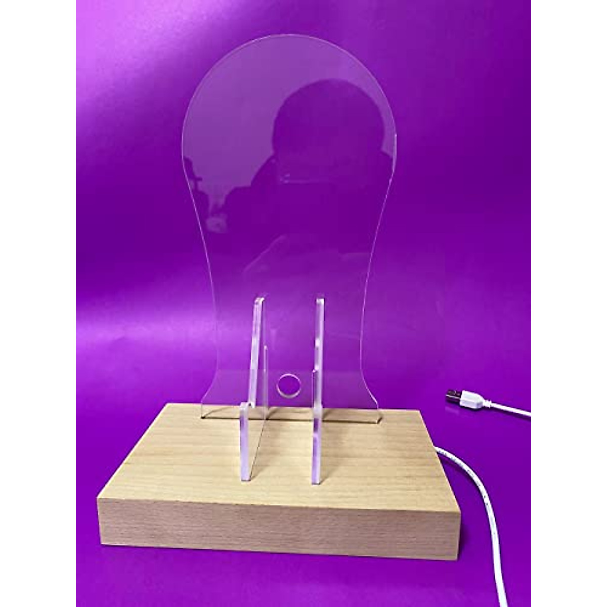 Gaming RGB Headphones Hanger,Headset Holder with 7 Colors Light - Headset Controller Holder, RGB LED Game Station Console Controller Holder - Earphone Hanger Accessories for Desktop Gamer