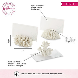 Kate Aspen Place Card Holders, White