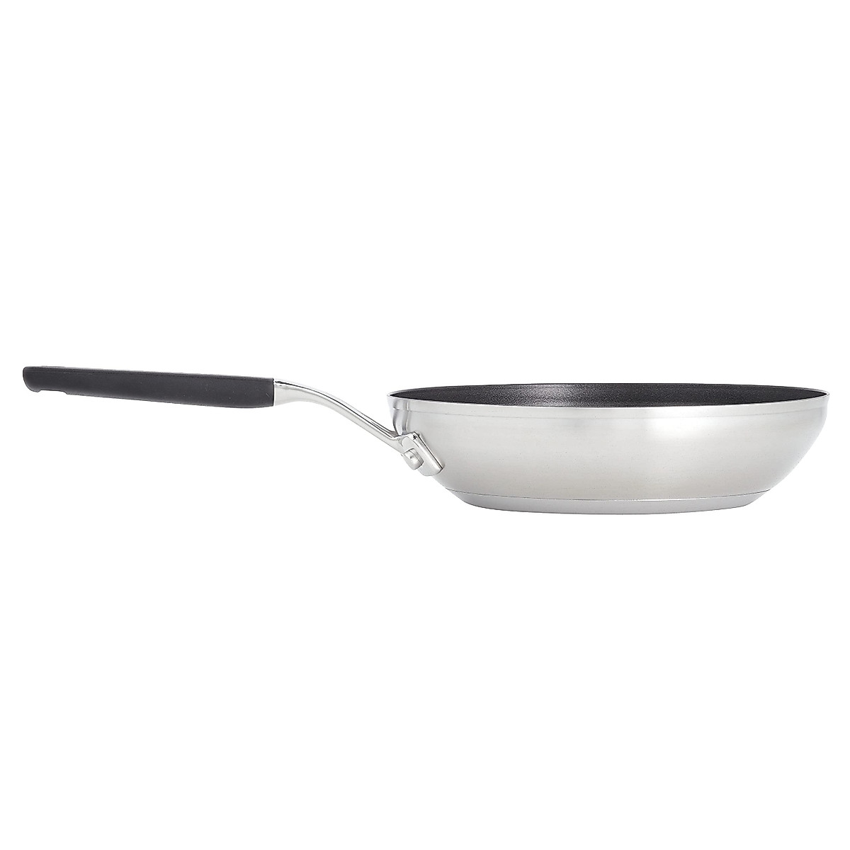 KitchenAid Stainless Steel Nonstick Frying Pan/Skillet, 8 Inch, Brushed Stainless Steel