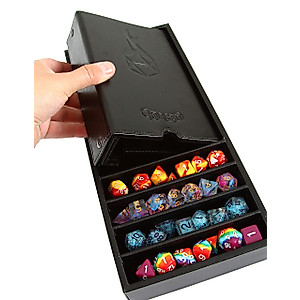 Forged Dice Co. Citadel Dice Tray and Dice Tower - DnD Dice Tray, Dice Box Storage for Dice and Removable Dice Tower - 3 in 1 Dice Rolling Tray, Storage and Tower - Perfect for RPG and Tabletop Gaming