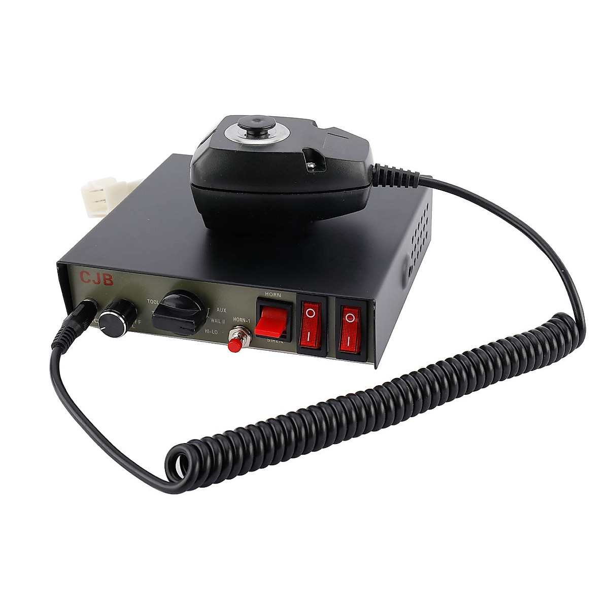 FreeTec Amplifier Police Siren 200W 12V Emergency Loudspeaker Amplifier Police Siren 8 Tones