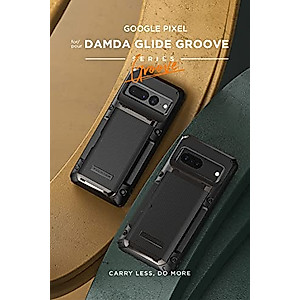 VRS DESIGN Damda Glide Pro Phone Case for Pixel 7, Sturdy Semi Auto Wallet [4 Cards] Case Compatible for Pixel 7 Case (2022)