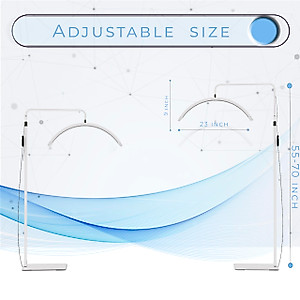 toyshi Half Moon Lamp for Lash Extension, Lighting for Beauty, Skincare, Lashes, Eyebrows, Filming Content Creation, Eyelash LED Floor Light White