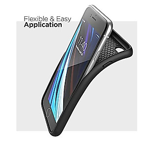 Encased iPhone SE Belt Clip Case (2020/2022) Thin Armor Grip Cover with Holster (Matte Black)