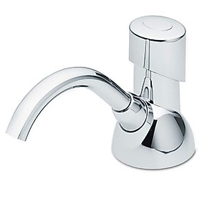 GOJO CX Counter-Mount Push-Style Soap Dispenser, Chrome, for GOJO Foam Hand Soap Refills (Pack of 1) - 8500-01