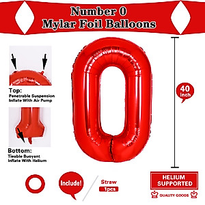 40 InchLarge Red Number 11 Balloons 11 for Birthday 11th Birthday Decorations for Kids Boys Girls 11 Years Old Birthday Gift Decors Anniversary Gradient Unicorn Party Mermaid Theme