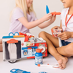 Melissa & Doug PAW Patrol Marshall's Wooden Rescue EMT Caddy (14 Pieces) - PAW Patrol Take-Along Pretend Play First Responder Rescue Kit, PAW Patrol Toddler Toy For Girls And Boys Ages 3+