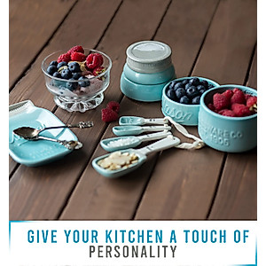 Comfify Bundle - Mason Jar Butter Holder, 10pcs Ceramic Kitchenware Set