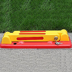 Triangular Foldable Parking Barrier,Removable Parking Space Lock,Manual Parking Blocker,Used for Lane Interception Parking,Safe Collision Avoidance