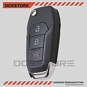 OCESTORE N5F-A08TAA Car Key Fob Keyless Control Entry Remote N5F-A08TAA 3 Button Vehicles Replacement Compatible with F150 Explorer Escape 164-R8130