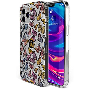Casely iPhone 13 Pro Max Case | Free Spirit | Rainbow Butterfly Case Design Compatible Only with iPhone 13 Pro Max (Classic Collection)
