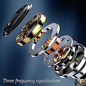 RevoNext In Ear Monitor Earbuds Wired HiFi Stereo Wired Headphones Noise Isolating QT5 Dual Driver Metal Shell In Ear Monitors Headphones for Musicians with MMCX Detachable Cables Audiophile Earphones