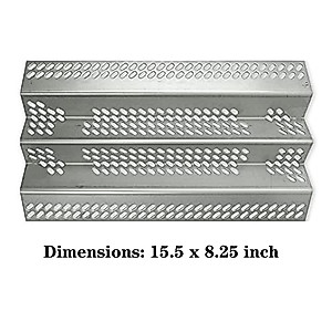 Votenli S9035A (3-Pack) 16GA Stainless Steel Heat Plate Replacement for American Outdoor Grill 30NB, 30PC