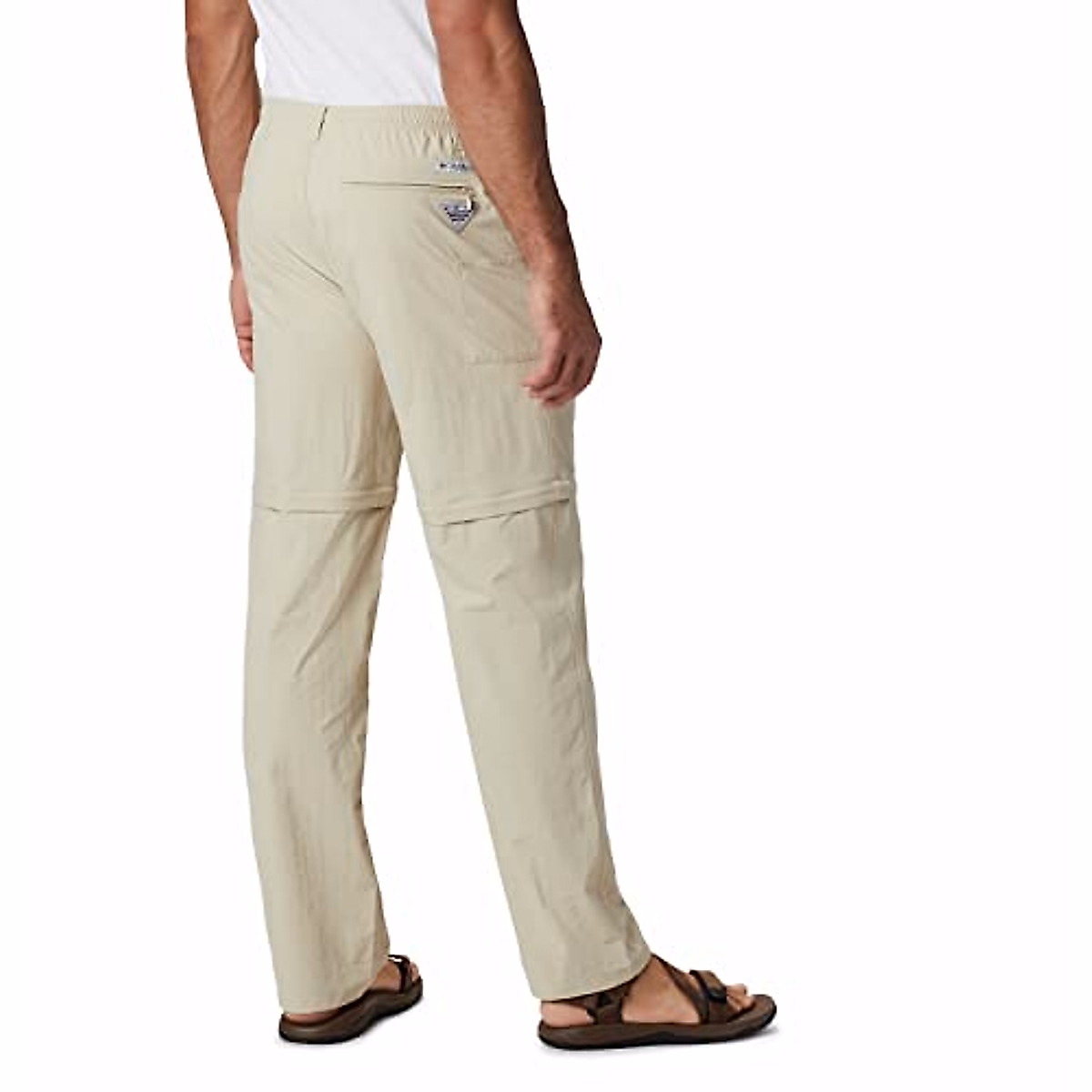 Columbia Men’s Backcast Convertible Sun Pants, Quick Drying Fossil