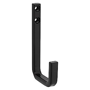 National Hardware N337-915 Reed Modern Hook, 4", Matte Black