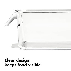 OXO Good Grips Fridge Organization Bin 5 in x 10 in - for Berry Bins, Yogurt Cups and More