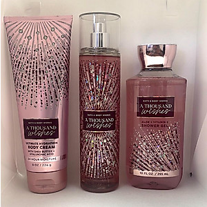 A Thousand Wishes Body Care Set. Shower Gel 10 Fl Oz, Fine Fragrance Mist 8 Fl Oz and Body Cream 8 Fl Oz