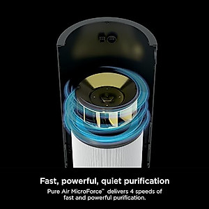 Shark HC451 3-in-1 Clean Sense Air Purifier, Heater & Fan, HEPA Filter, 500 Sq Ft, Oscillating, Small Room, Bedroom, Office, Captures 99.98% of Particles for Clean Air, Dust, Smoke & Allergens, Black