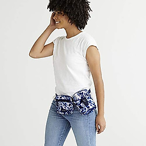 Vera Bradley Women's Recycled Lighten Up Reactive Convertible Belt Bag Sling Crossbody Bag, Island Tie-Dye, One Size