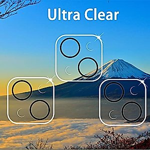 Dengduoduo 【3 Pack】 Tempered Glass Camera Lens Protector for iPhone 14 6.1" & iPhone 14 Plus 6.7", Ultra HD, 9H Hardness, Anti-Scratch, Case Friendly, Easy to Install [No Affect on Night Shots]