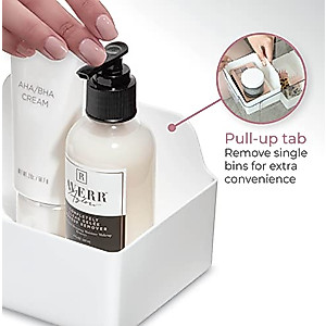 iDesign The Sarah Tanno Collection In-Drawer Cosmetic Organizer Bin, White