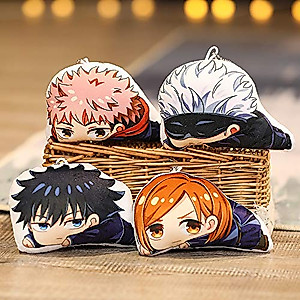 QAHEART Anime Plush Pillow Toy Plush Doll Toys 3D Double-Sided Printing Throw Pillow Novelty Creative Soft Stuffed Anime Plush Toy Cushion Anime Fans Gift