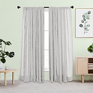 Hanha 2PC-5X10FT Silver Metallic Shiny Spandex Curtain Party Wedding Backdrop Photography Background Photo Booth Studio Background Home Party Supplies Christmas Decor (Silver)
