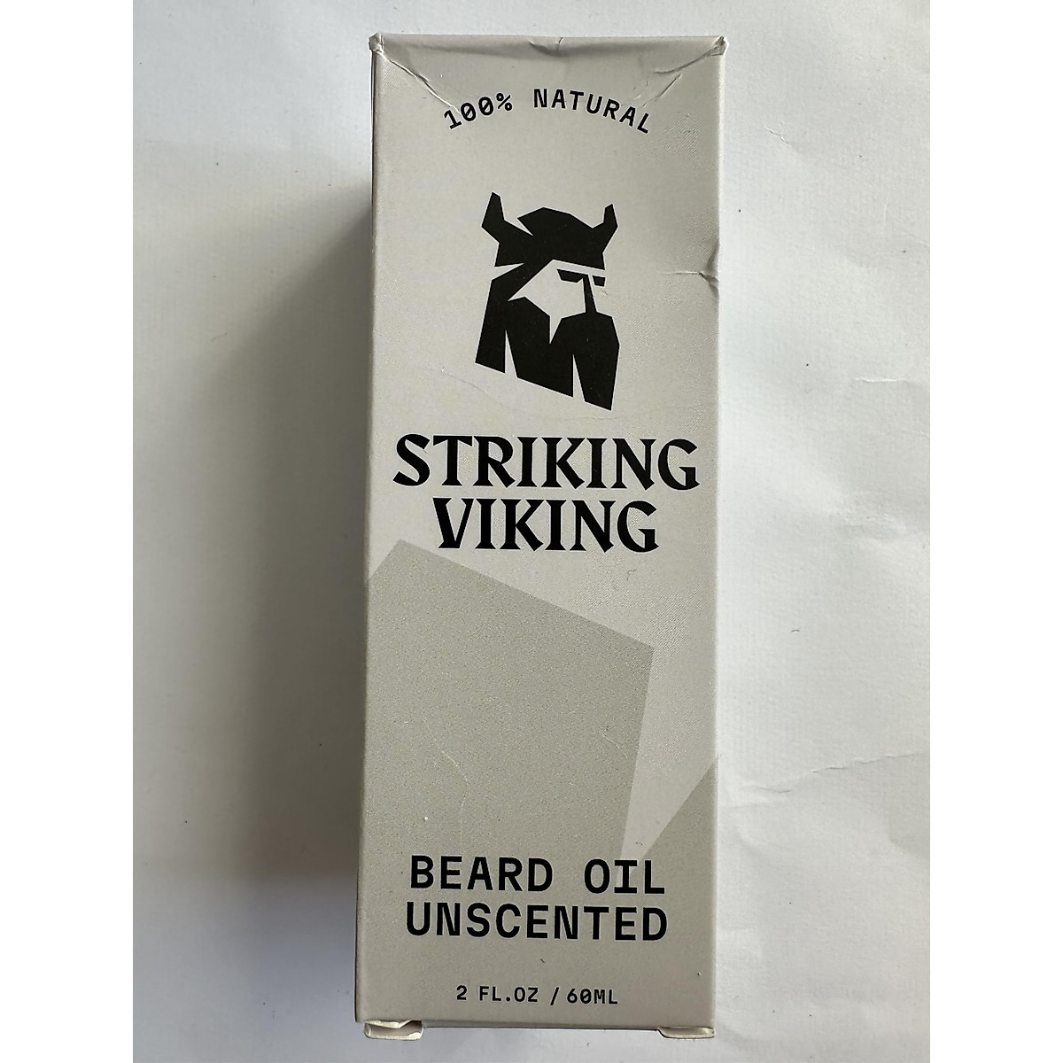 Striking Viking Beard Oil Conditioner, Unscented for Men (Large 2 oz) - All-Natural Argan & Jojoba Formula - Softens, Smooths & Strengthens Beard Growth