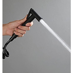 MINJING Bidet Faucet, Single Hole Toilet Sprayer, 2 Functions Wall Mounted Bidet Tap Set Bathroom Cloth Diaper