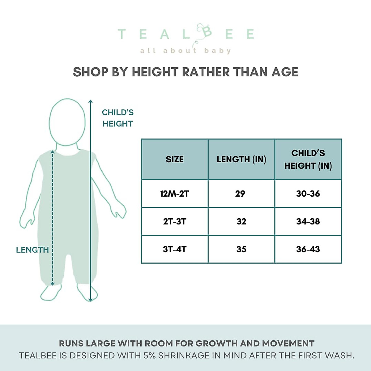 Tealbee Dreamsuit: Toddler Sleep Sack with Feet 12-18 months, 18-24 months - 1.2 TOG All Season Baby Wearable Blanket for Walkers - Rayon made from Bamboo, Organic Cotton Sleep Bag (12m-2T) - Sunshine