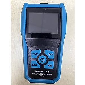 Wood Moisture Meter, DURFICST Moisture Meter for Walls, Digital Pinless Wood Moisture Meter Tester with Humidity and Audible & Visual Alerts, for Wood Firewood Moisture Meter Paper Floor