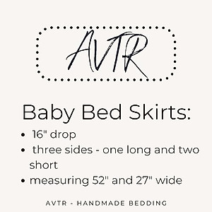 Lilac Purple Ruffle Crib Bed Skirt, Boho Baby Girl Ruffled Bedding Dust Ruffle Skirts, Extra Long 16 inch Gathered Standard Bedskirt Nursery Decor, AVTRBoutique