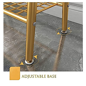 Thick forest Gold Clothing Rack Gold Clothes Rack Gold Garment Rack Shoes Bags Gold Clothes Organizer Storage Shelves