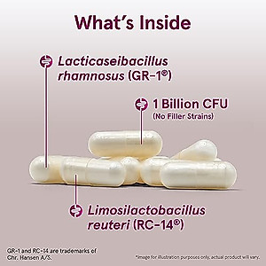 Jarrow Formulas Fem-Dophilus Probiotics 1 Billion CFU With 2 Clinically Effective Strains, Dietary Supplement for Vaginal Health and Urinary Tract Health, 30 Veggie Capsules, 30 Day Supply