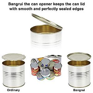 Home Kitchen Restaurant Safety Bottle Jar Manual Can Opener&Bangrui Professional 3-in-1 Can Opener.Smooth and Neat Edge Can Opener. Delicate Exterior. Best for the Left-handed and Outdoor-goers(Green)