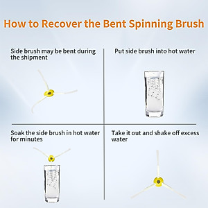 Amyehouse Replacement Parts Kit Bristle Flexible Beater Brush & Aero Vac Filter & Side Brush Compatible with iRobot Roomba 600 Series 595 610 614 618 620 630 640 650 660 680 685 690 692 694 695 Vacuum