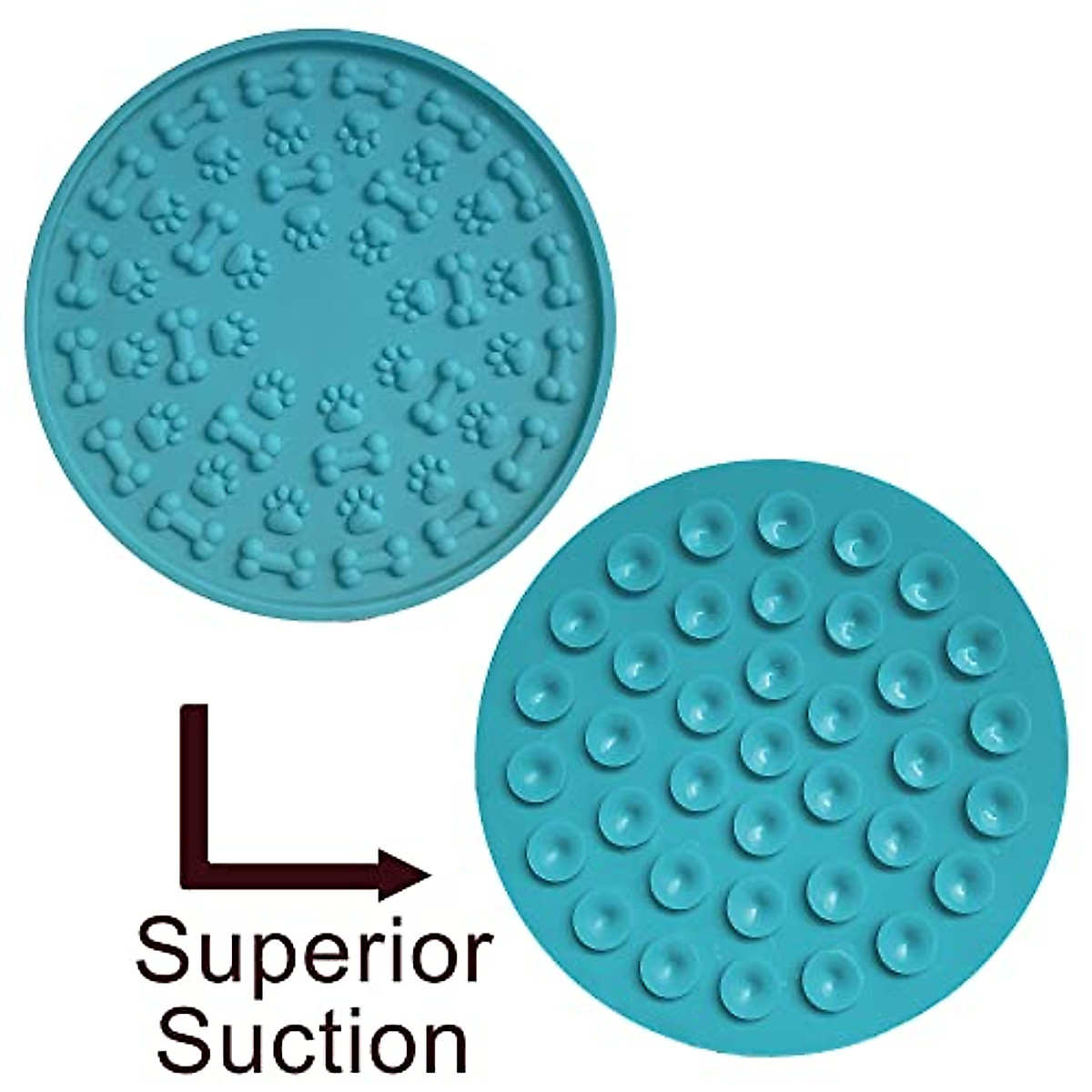 Jalousie Dog Puzzle Balls Dog Treat Dispensing Balls Non-Toxic Natural Rubber Dog Chew Toys for Puppy Pet Dog Teething Puzzle Playing Treat Dispenser Rope Balls (4 Pack Lick Mat)