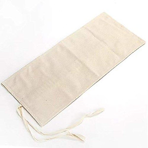 Creative Canvas Roll Up Pencil Case Large Capacity Pen Pencil Pouch Holder Color Pencils Wrap Stationery Case Pencil Organizer for Student Artist Traveler Gifts 36/48/72 Slots (48Slots, White)