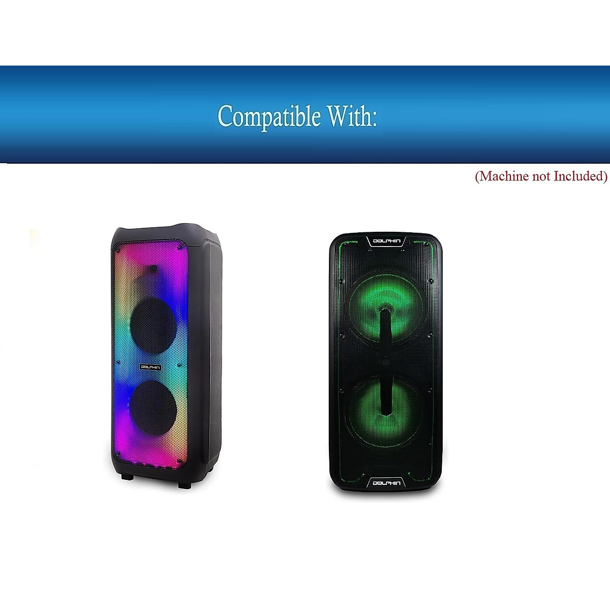 UpBright 2-Prong AC Power Cord Compatible with Dolphin Audio SP-2100RBT SP-2120RBT SP-1070RBT SP-1080RBT SP-1270RBT WaveSync Dual 10" 12" Karaoke Party Portable Bluetooth Speaker SP2100RBT SP2120RBT